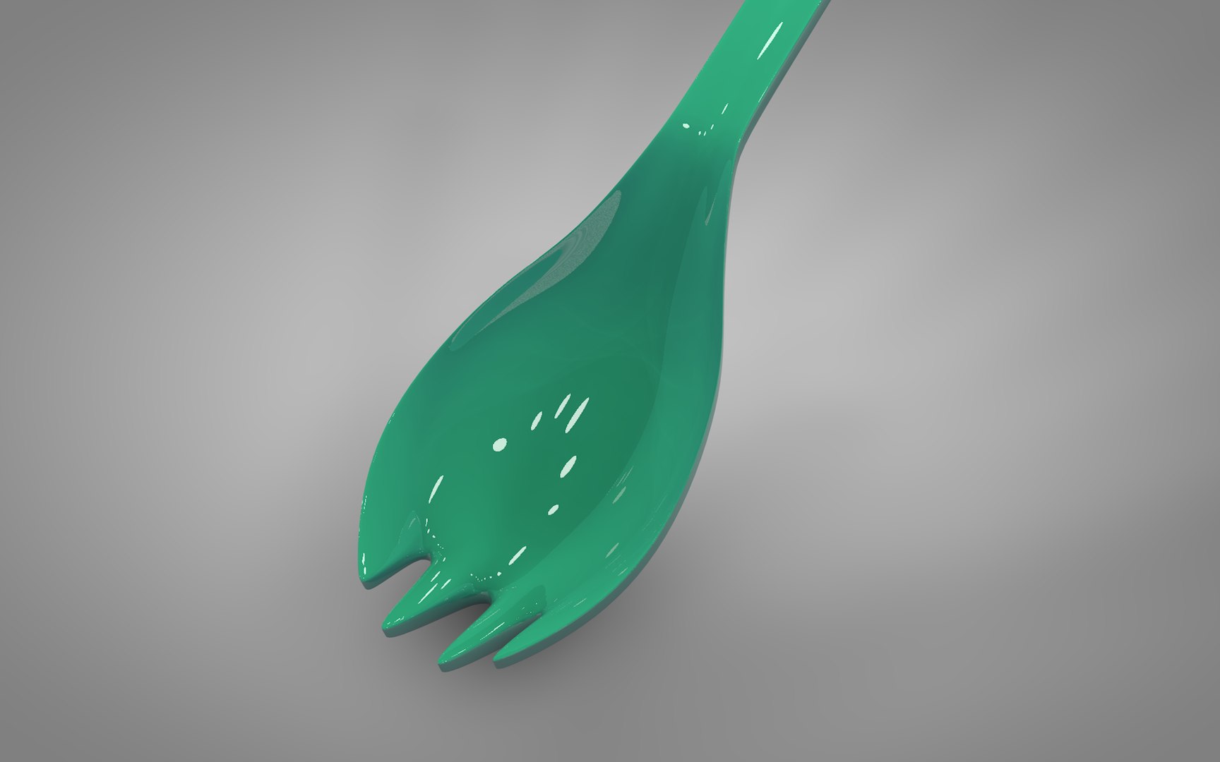 Snow Peak Green Spork 3D Model - TurboSquid 1416611