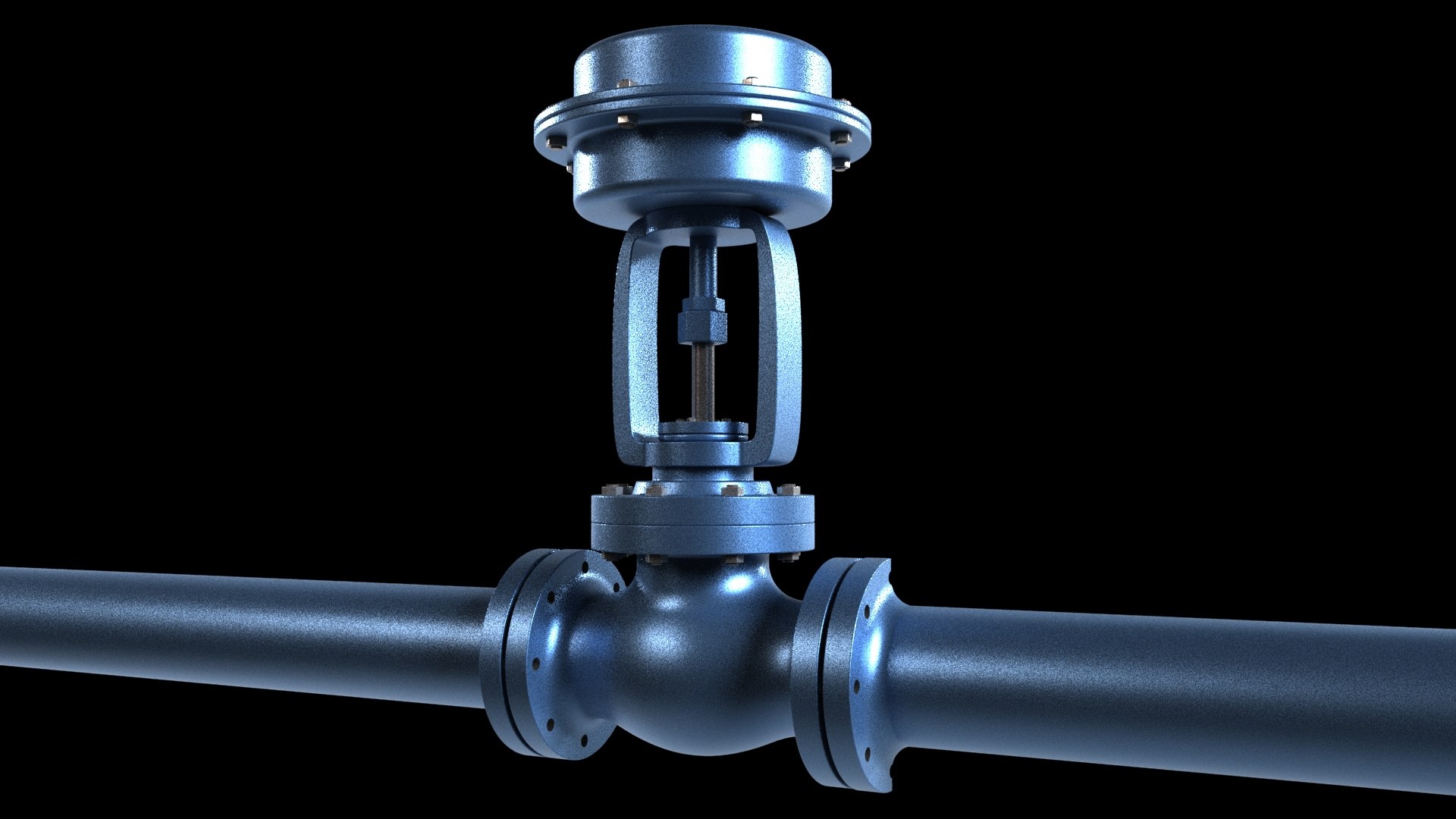 Industrial Pipes Control Valve 3D Model - TurboSquid 2511613
