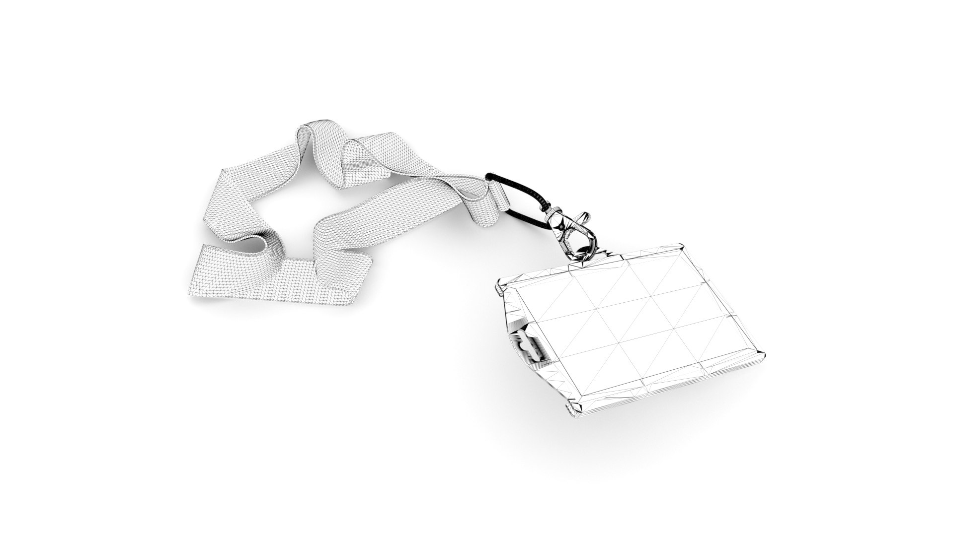 Lanyard With PSD Card Texture Template - 3D Asset 3 3D - TurboSquid 1903000