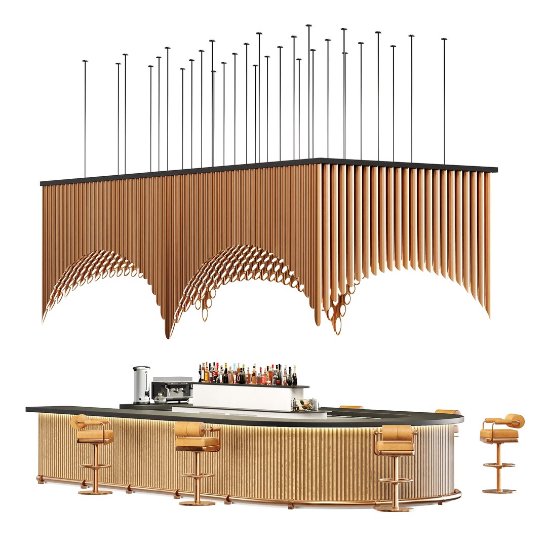 3D Bar 27 Hotel Bar - TurboSquid 2288113