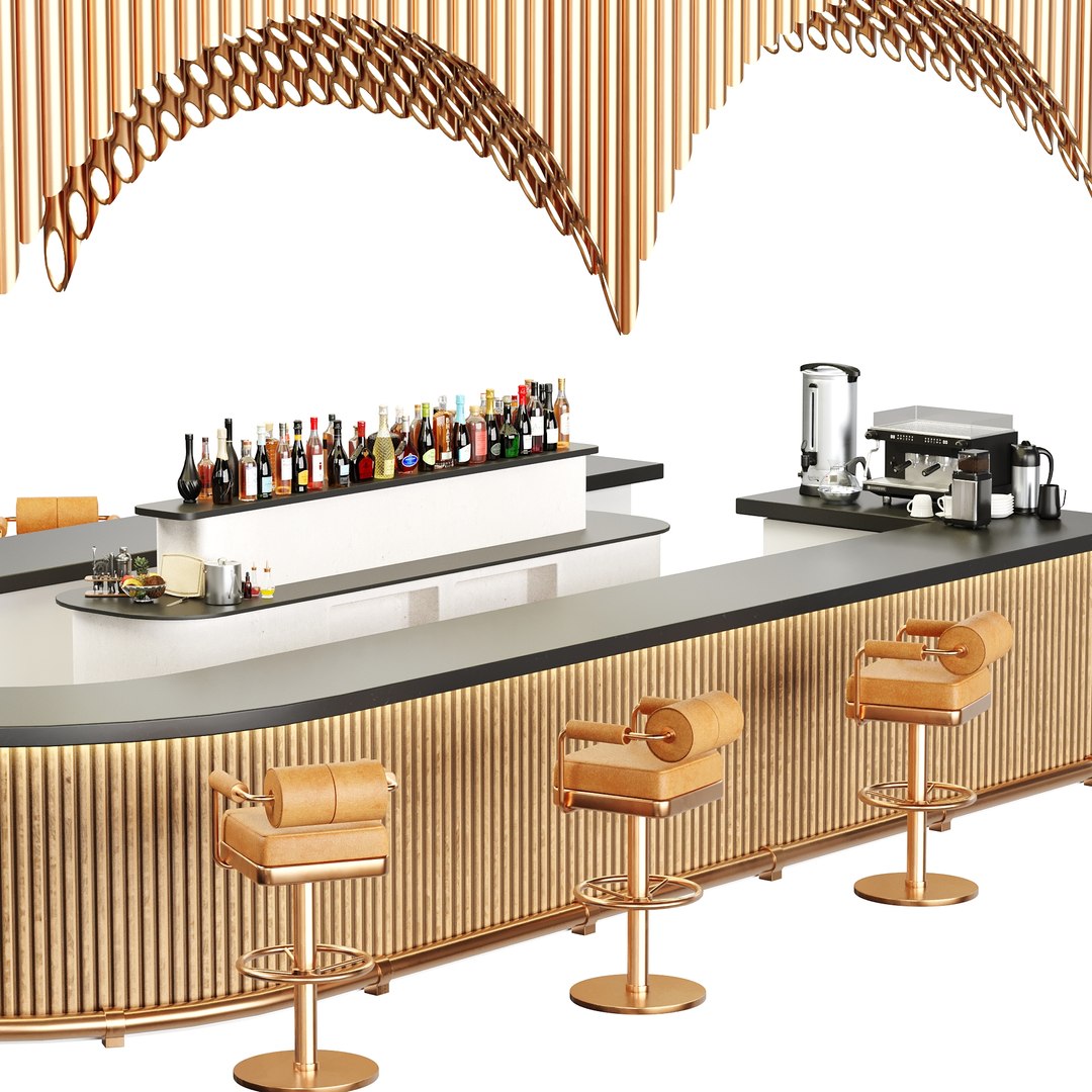 3D Bar 27 Hotel Bar - TurboSquid 2288113
