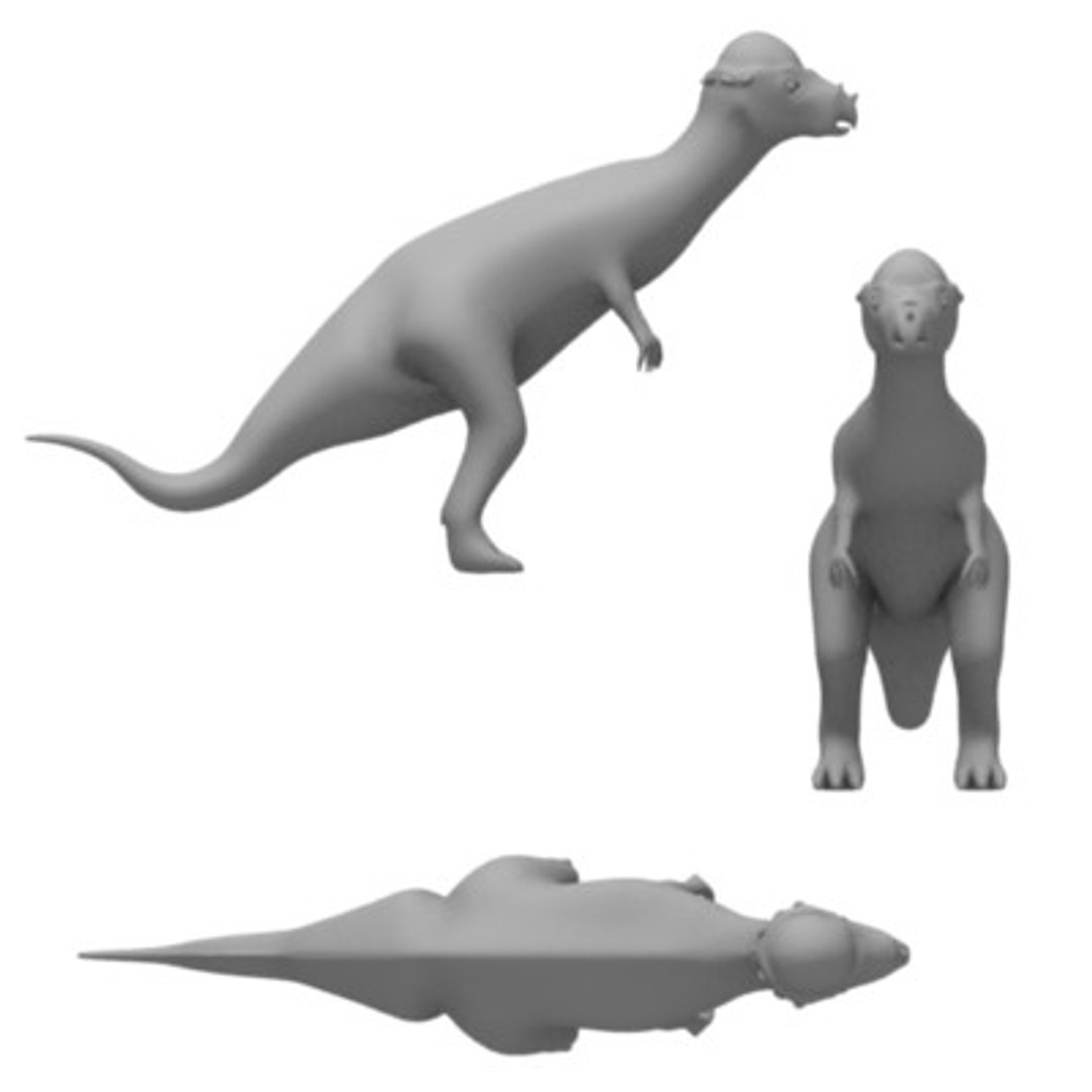 3d Pachycephalosaurus