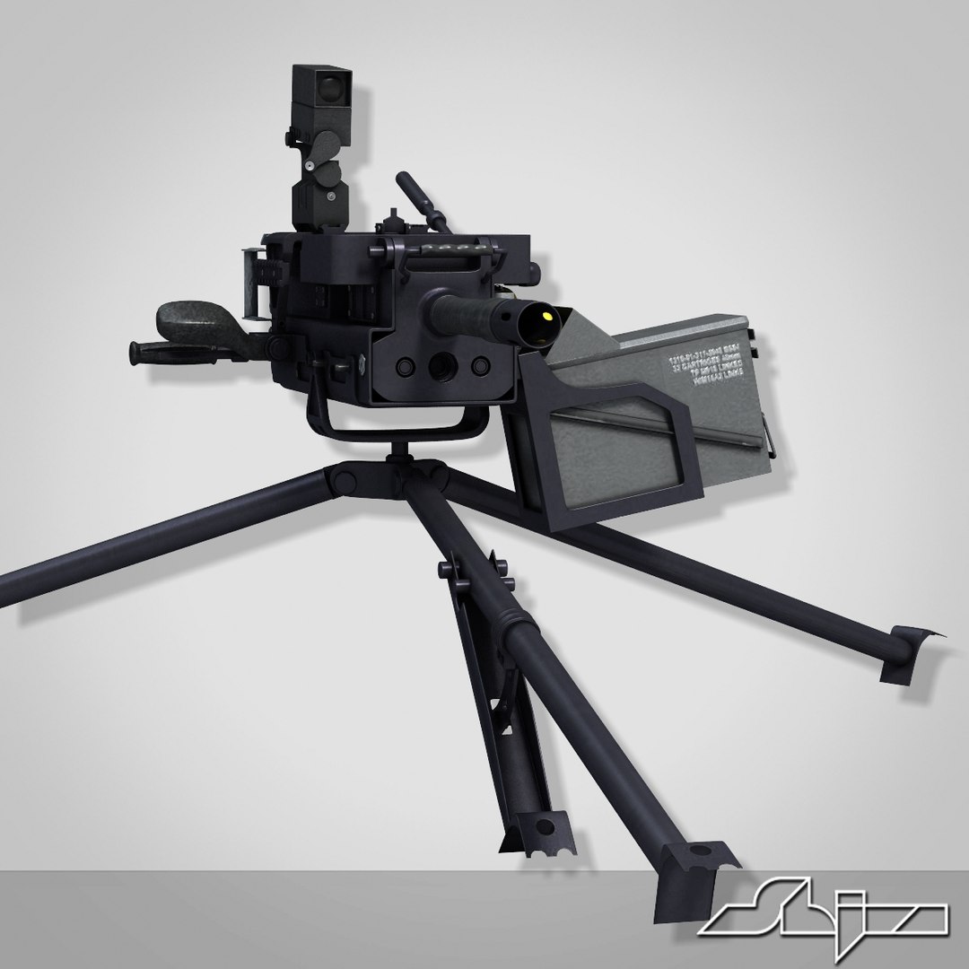3d Grenade Machine Gun Model