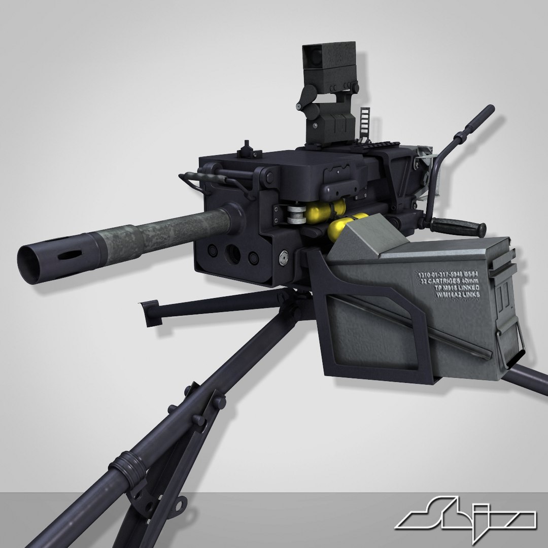 3d Grenade Machine Gun Model
