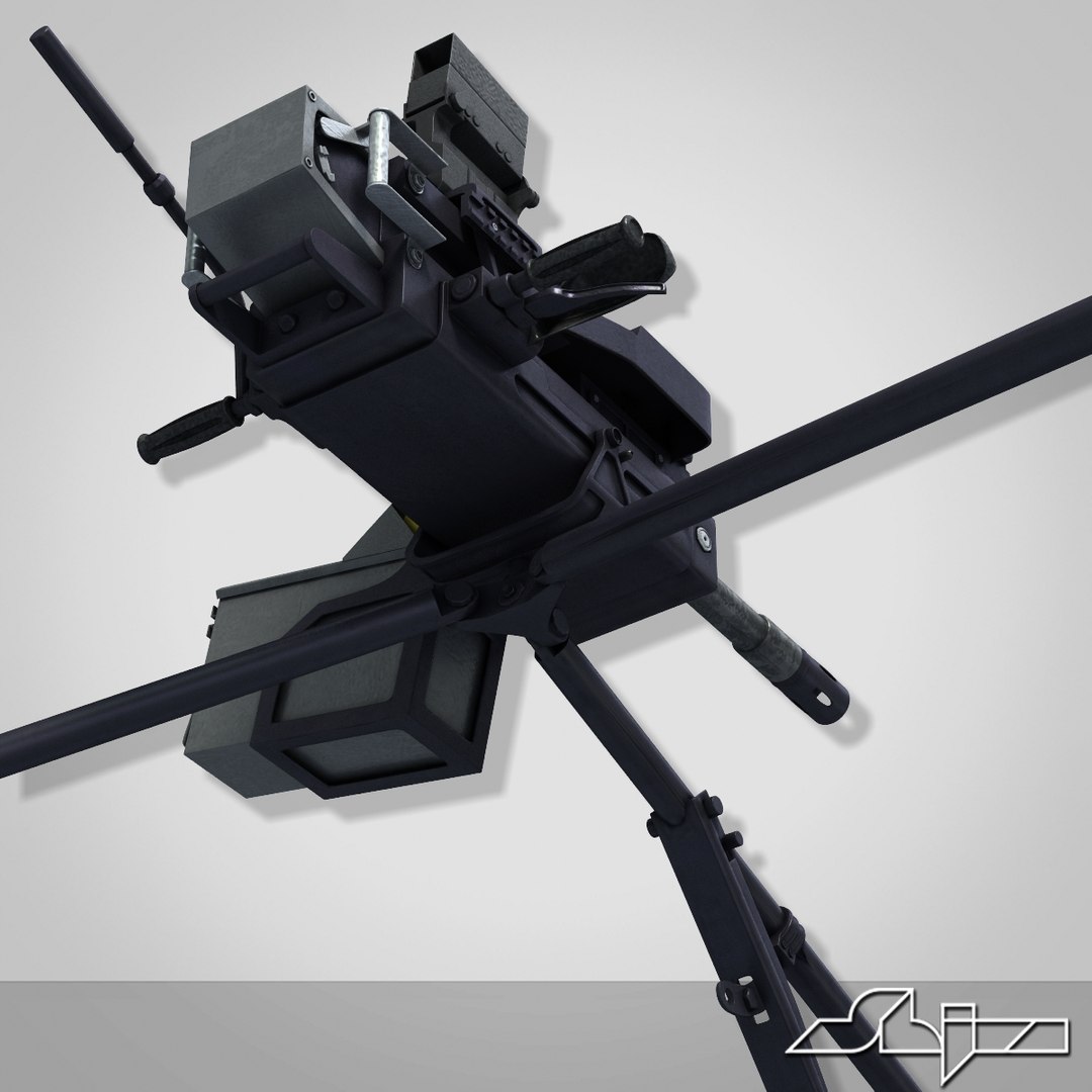 3d Grenade Machine Gun Model