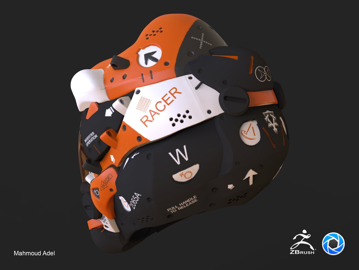 Helmet Motorcycle Keyshot Model - TurboSquid 1344137