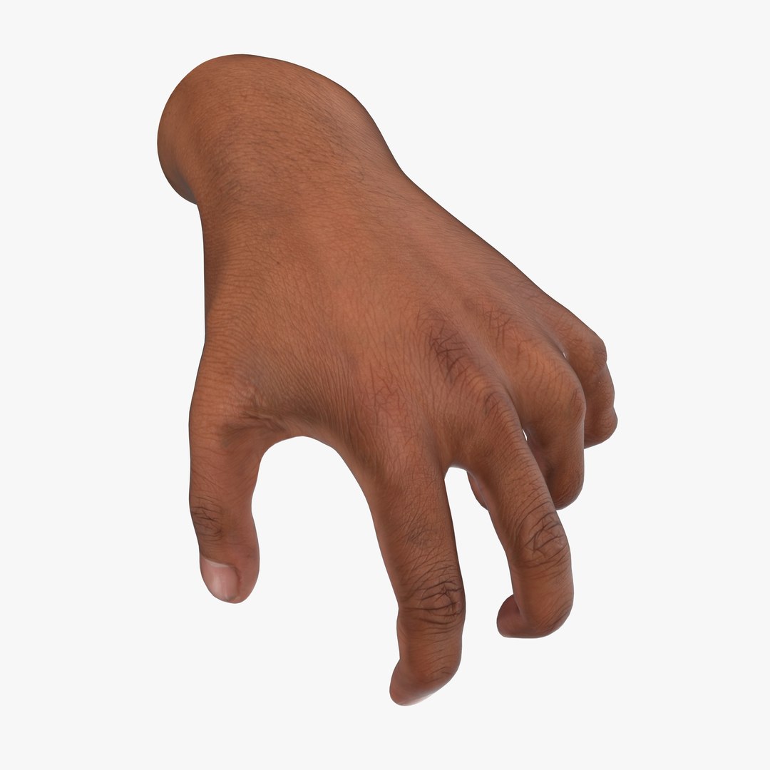 3d hand rigged poses skin