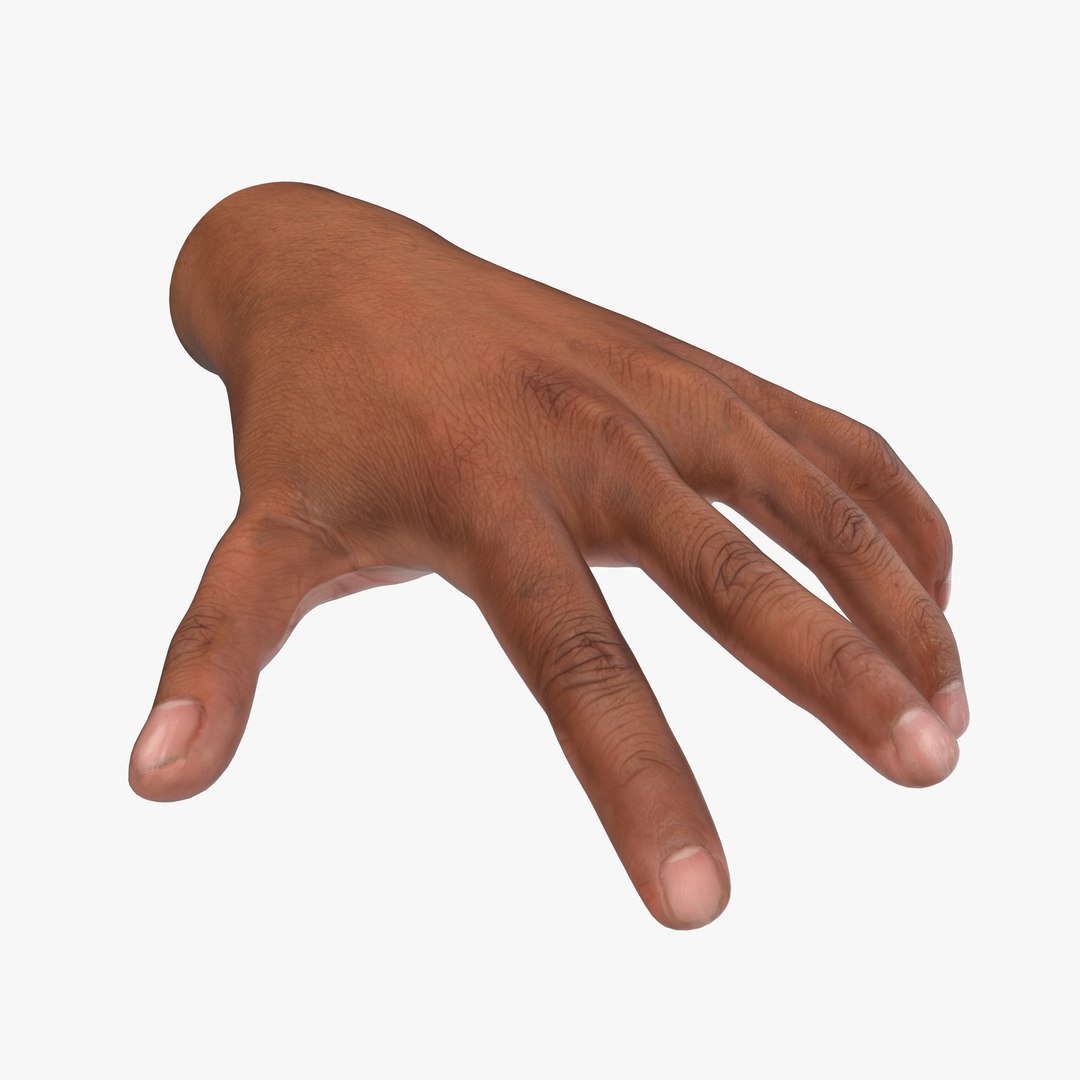 3d hand rigged poses skin