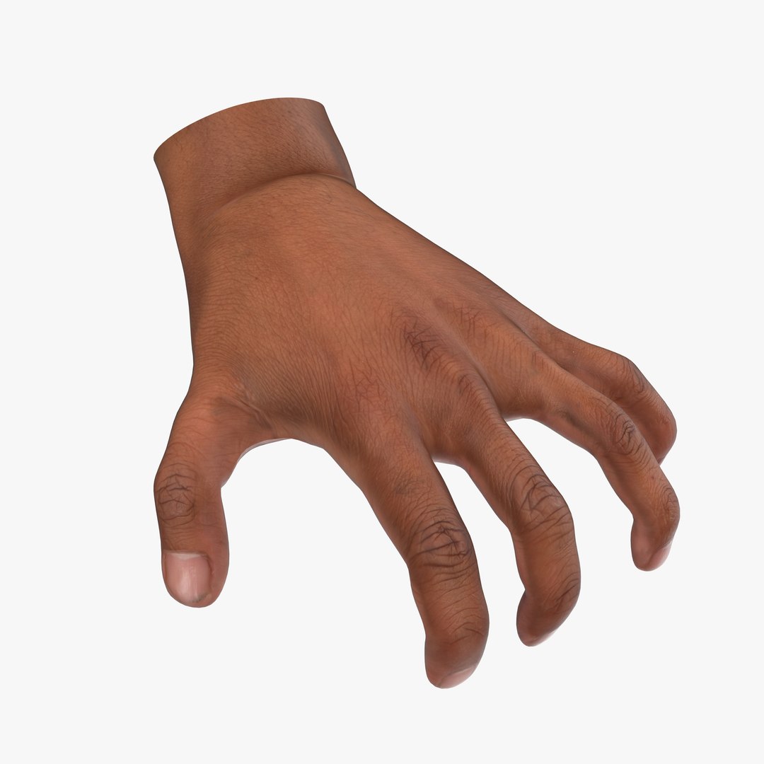 3d hand rigged poses skin