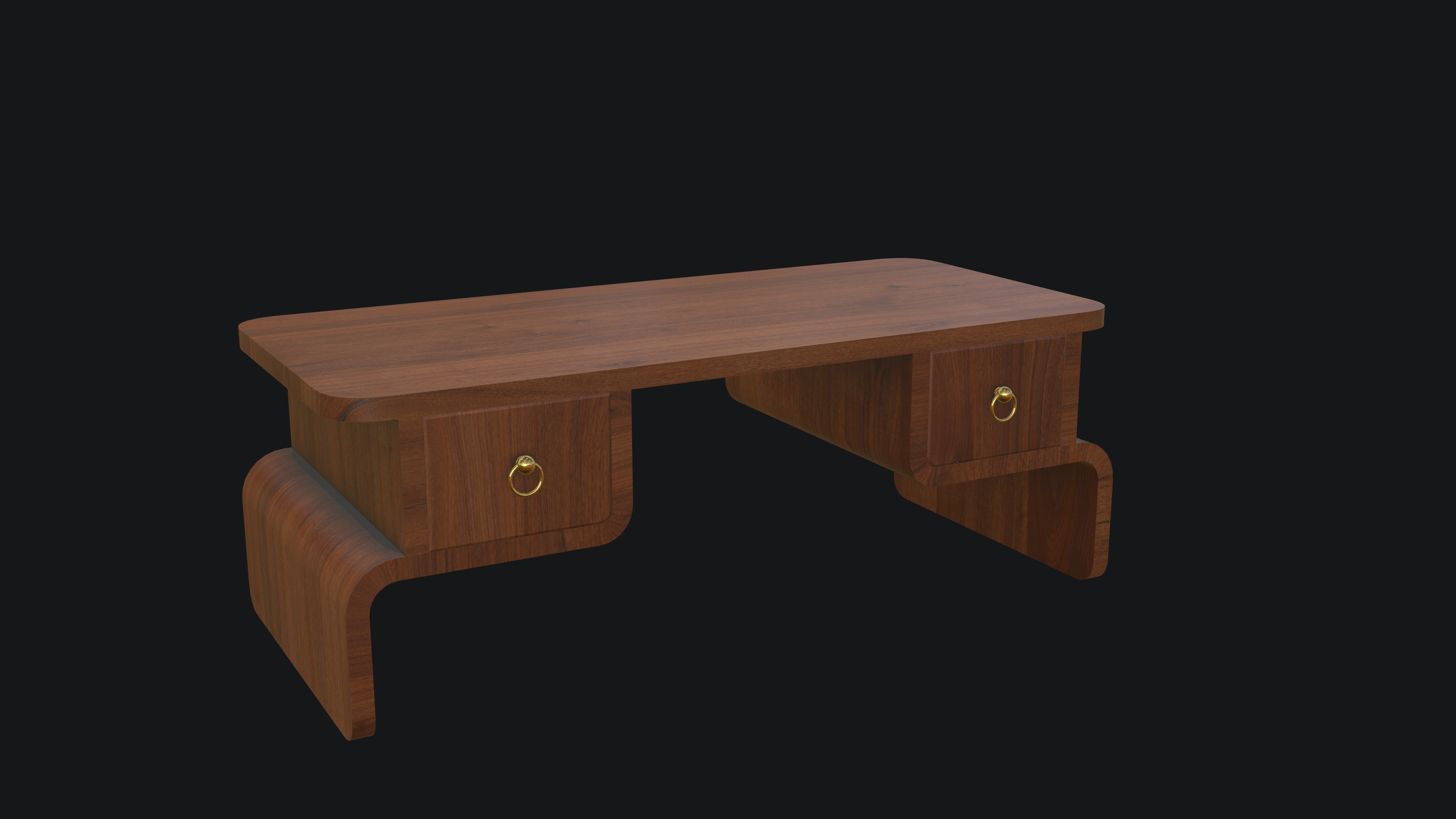 3D Coffee Table Realistic Wooden - TurboSquid 1905726