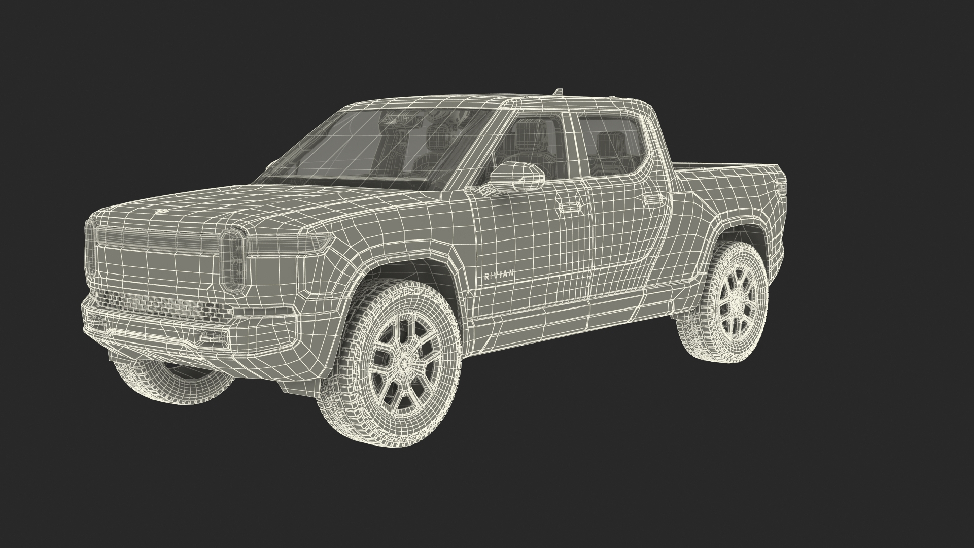 Prohibits Rivian - 2023 Rivian R1T EV Pickup Truck Blue 3D Model ...