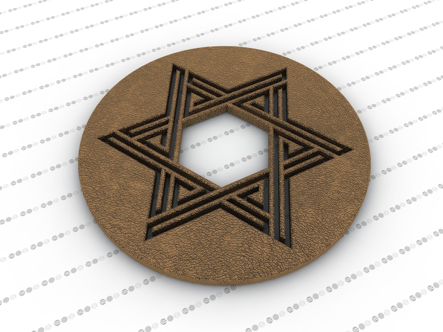 Star david medallion 3D model - TurboSquid 1416782