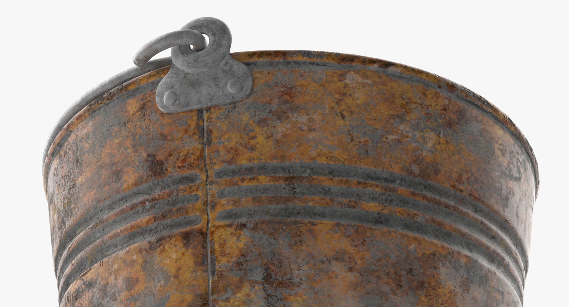 3D rusty metal pail - TurboSquid 1311285