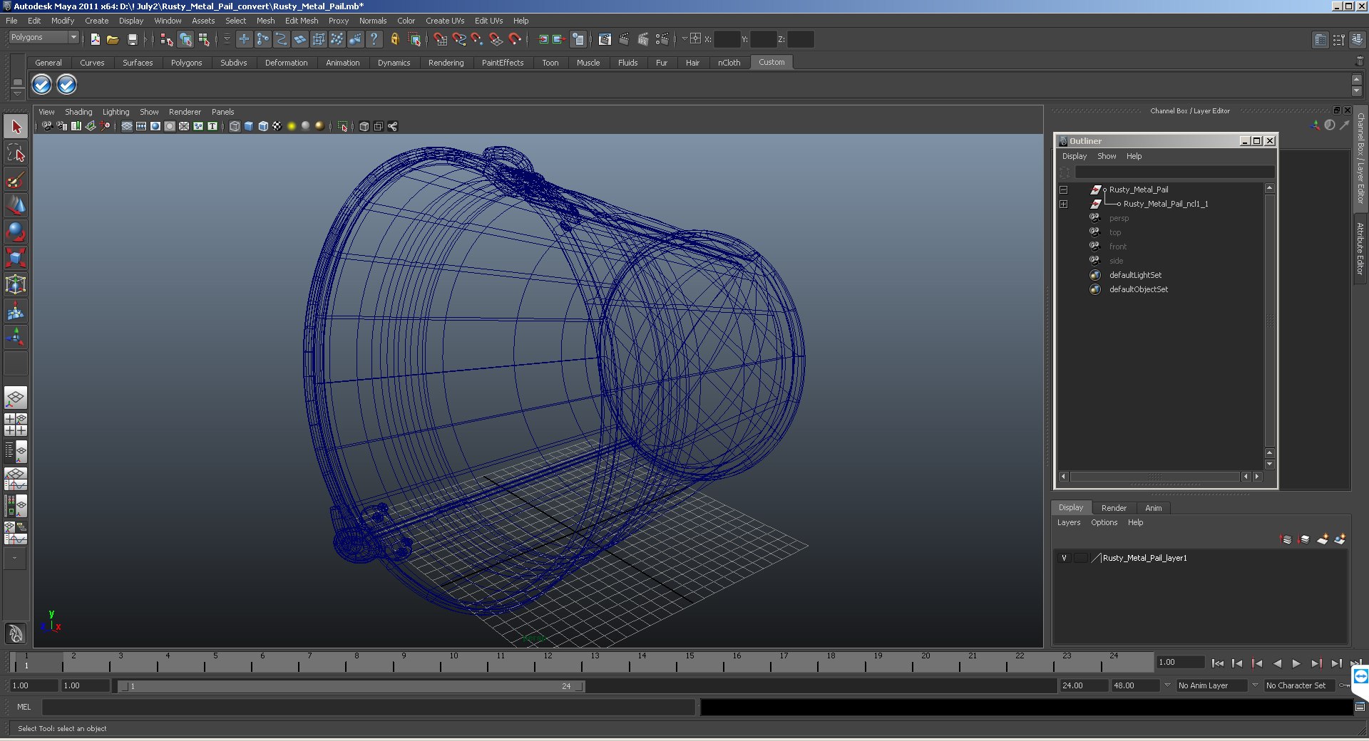 3D rusty metal pail - TurboSquid 1311285