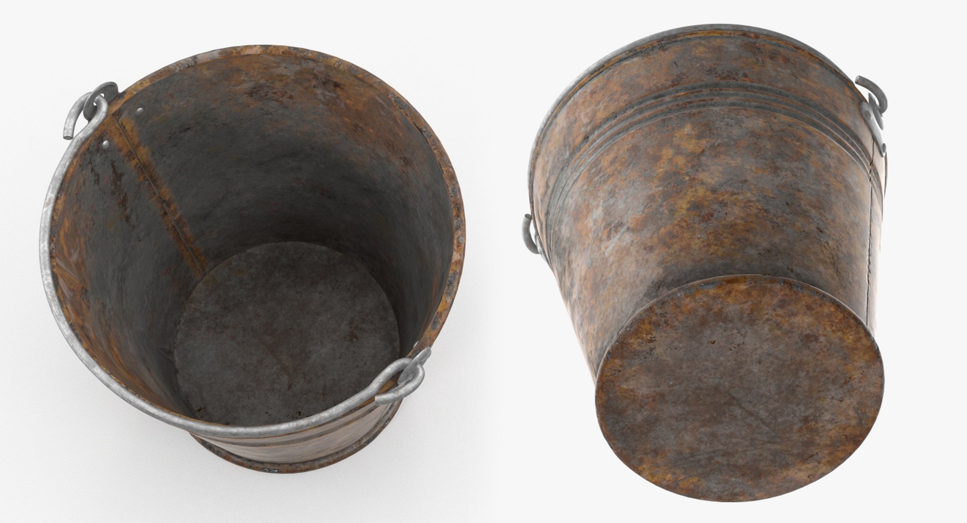 3D rusty metal pail - TurboSquid 1311285