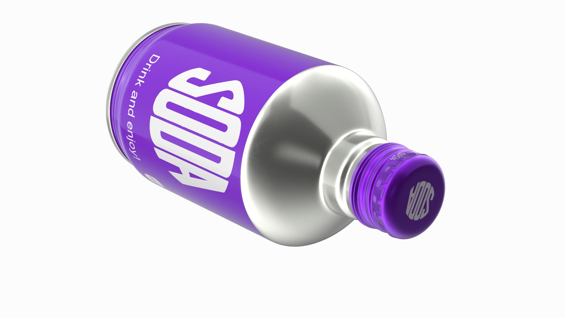 Compact Aluminum Bottle With Soda 3D Model - TurboSquid 2355279