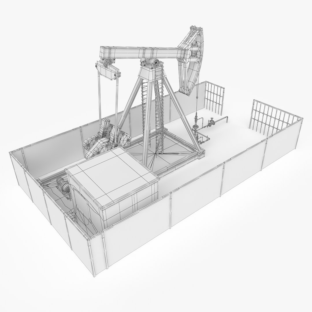 3D Beam Pumping Unit Model | 1147123 | TurboSquid