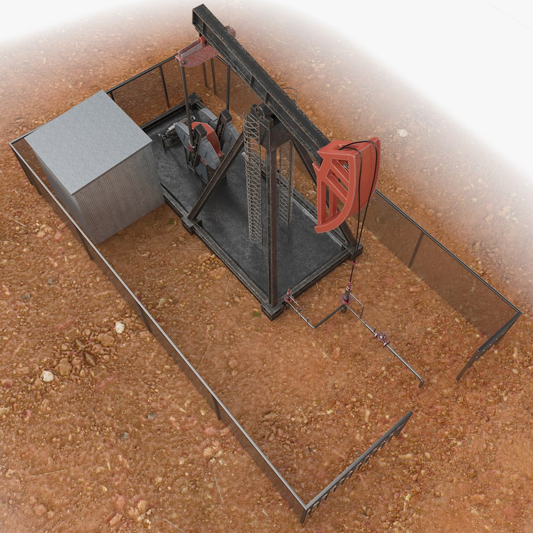 3D Beam Pumping Unit Model | 1147123 | TurboSquid