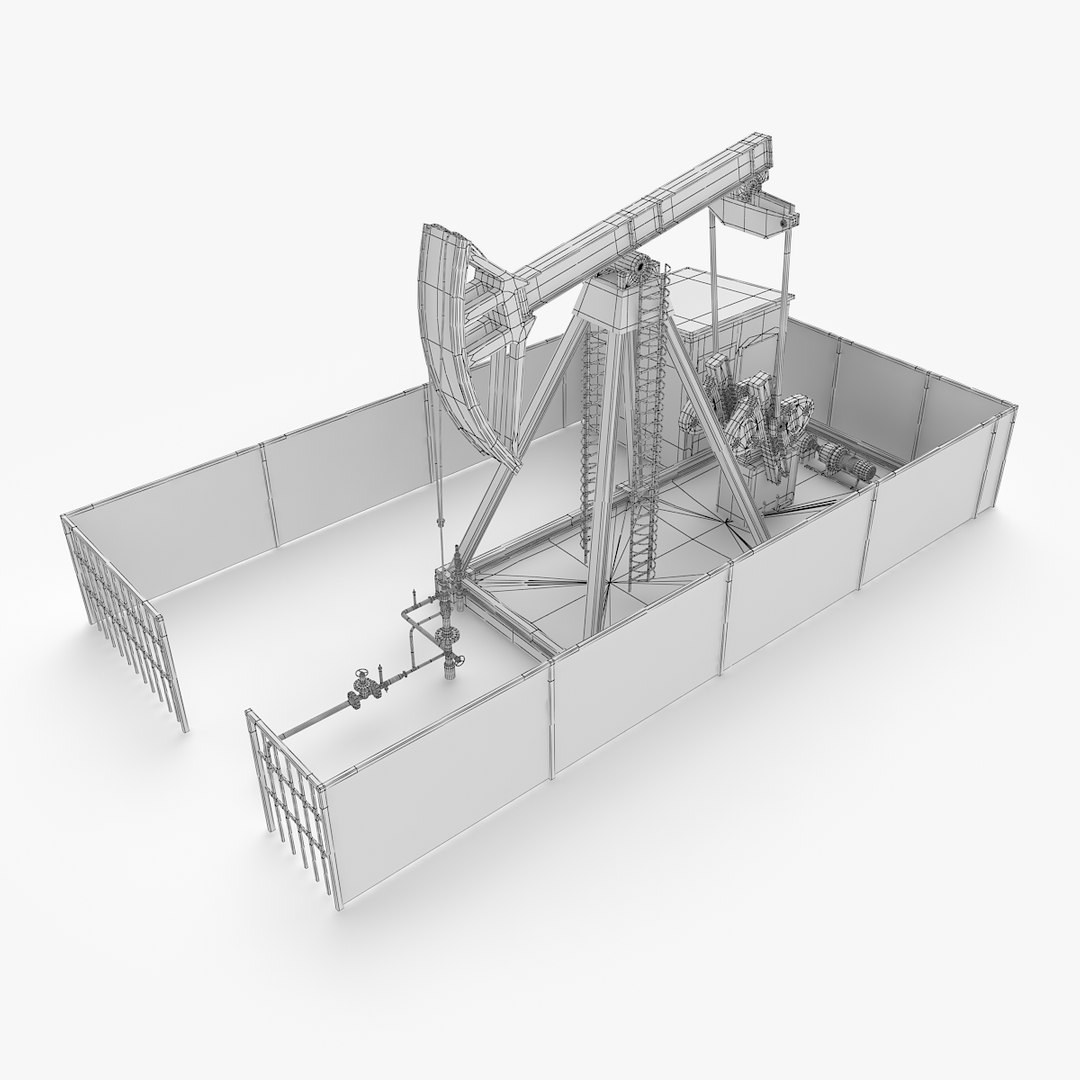 3D Beam Pumping Unit Model | 1147123 | TurboSquid