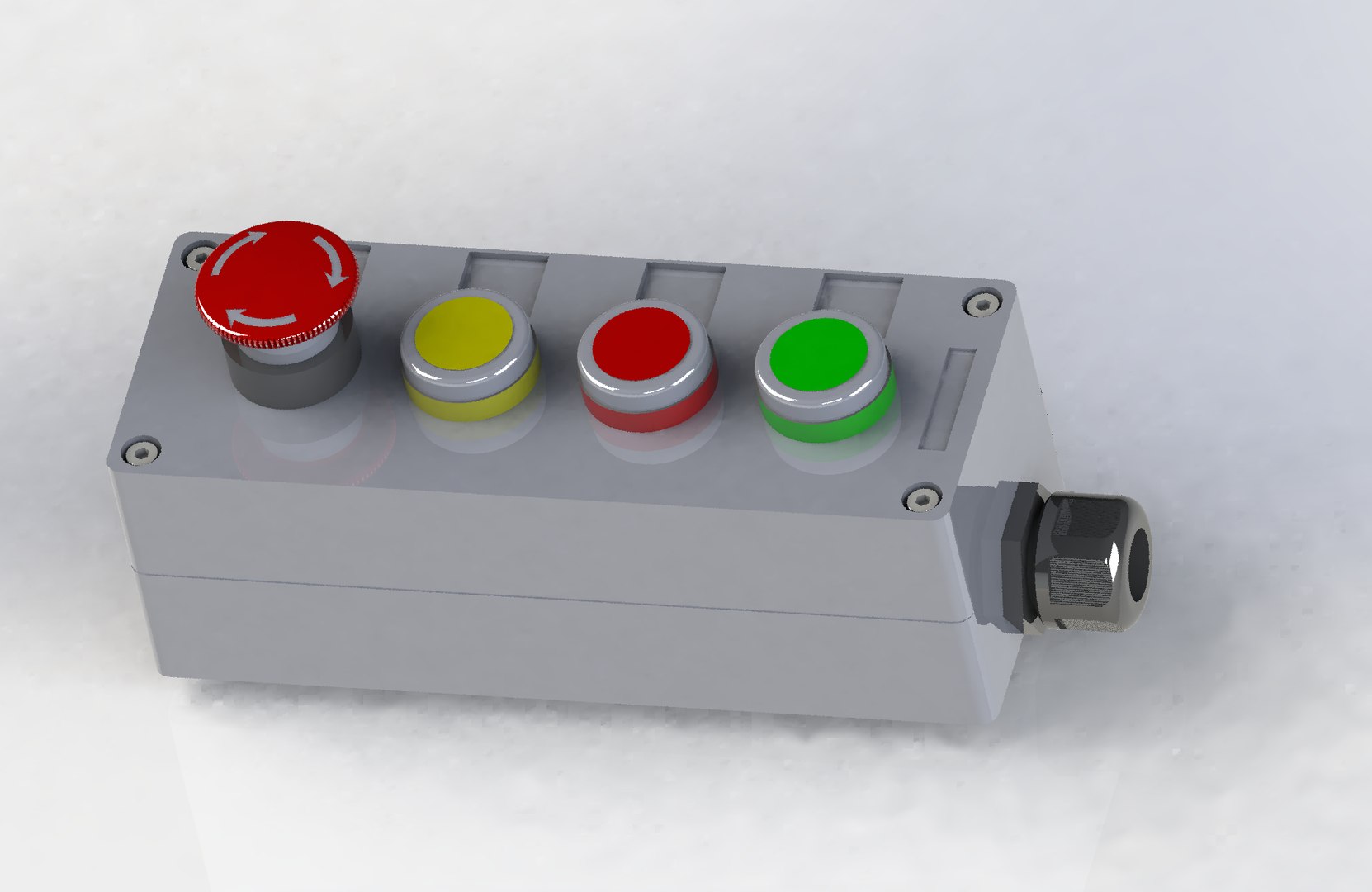 Electric Control Box 3D Model - TurboSquid 1869470