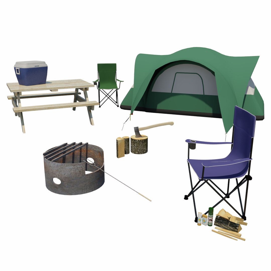 3d Campsite Model