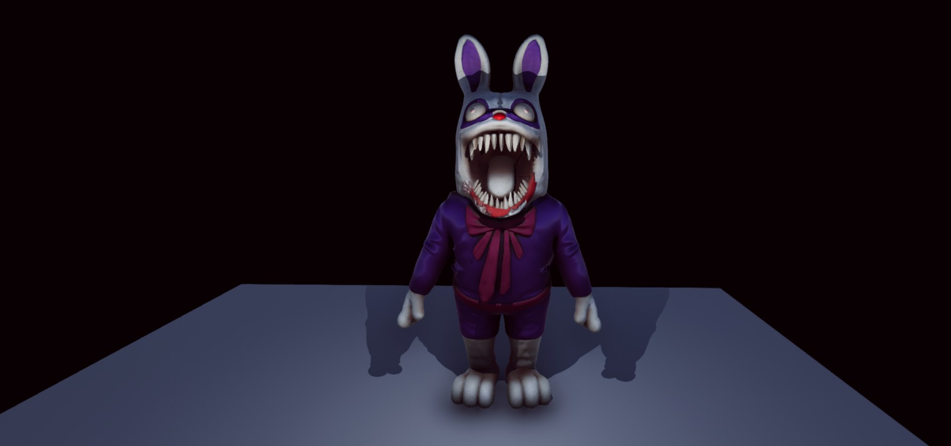 3D Creepy Mascot Killer Bunny Toy - Plushie Horror Doll Model ...