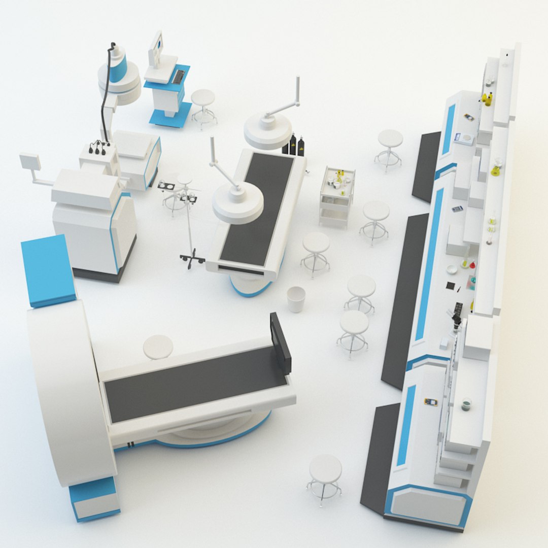 3d Lab Equipment Model