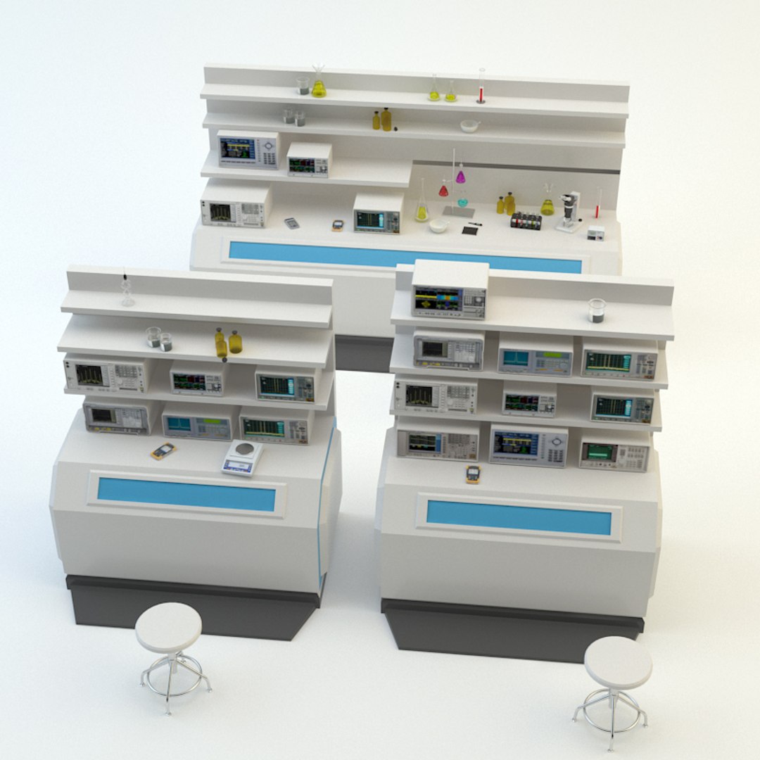 3d Lab Equipment Model