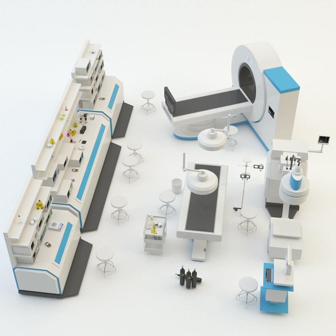 3d Lab Equipment Model