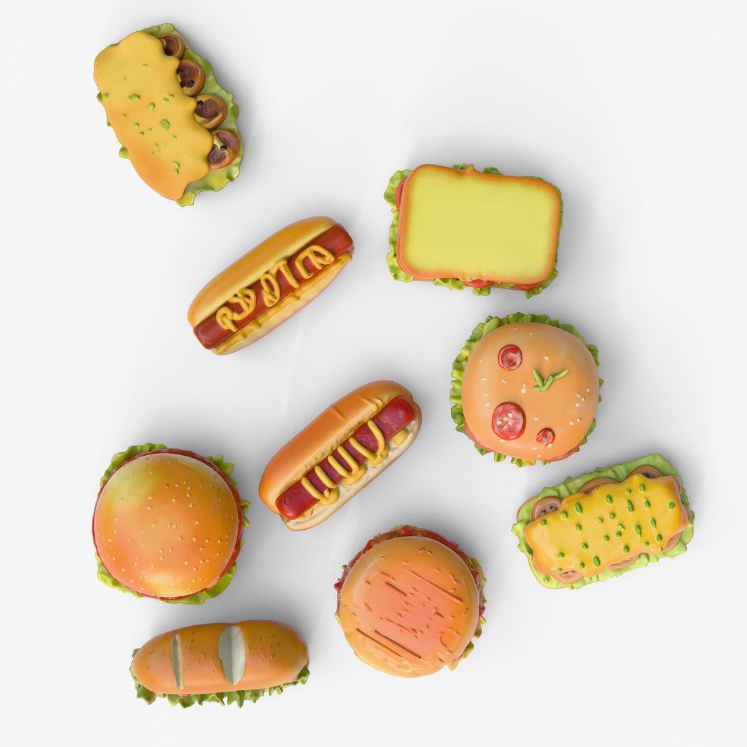 3D Burgers Model - TurboSquid 2325867