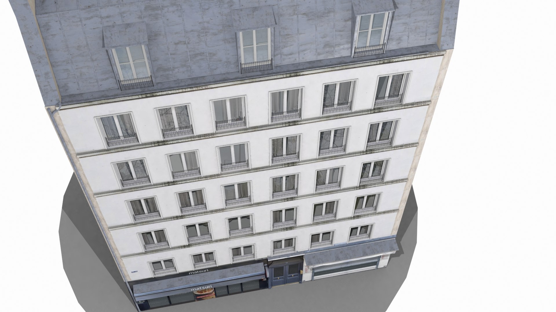 3D Old Paris Photorealistic House - TurboSquid 1658069