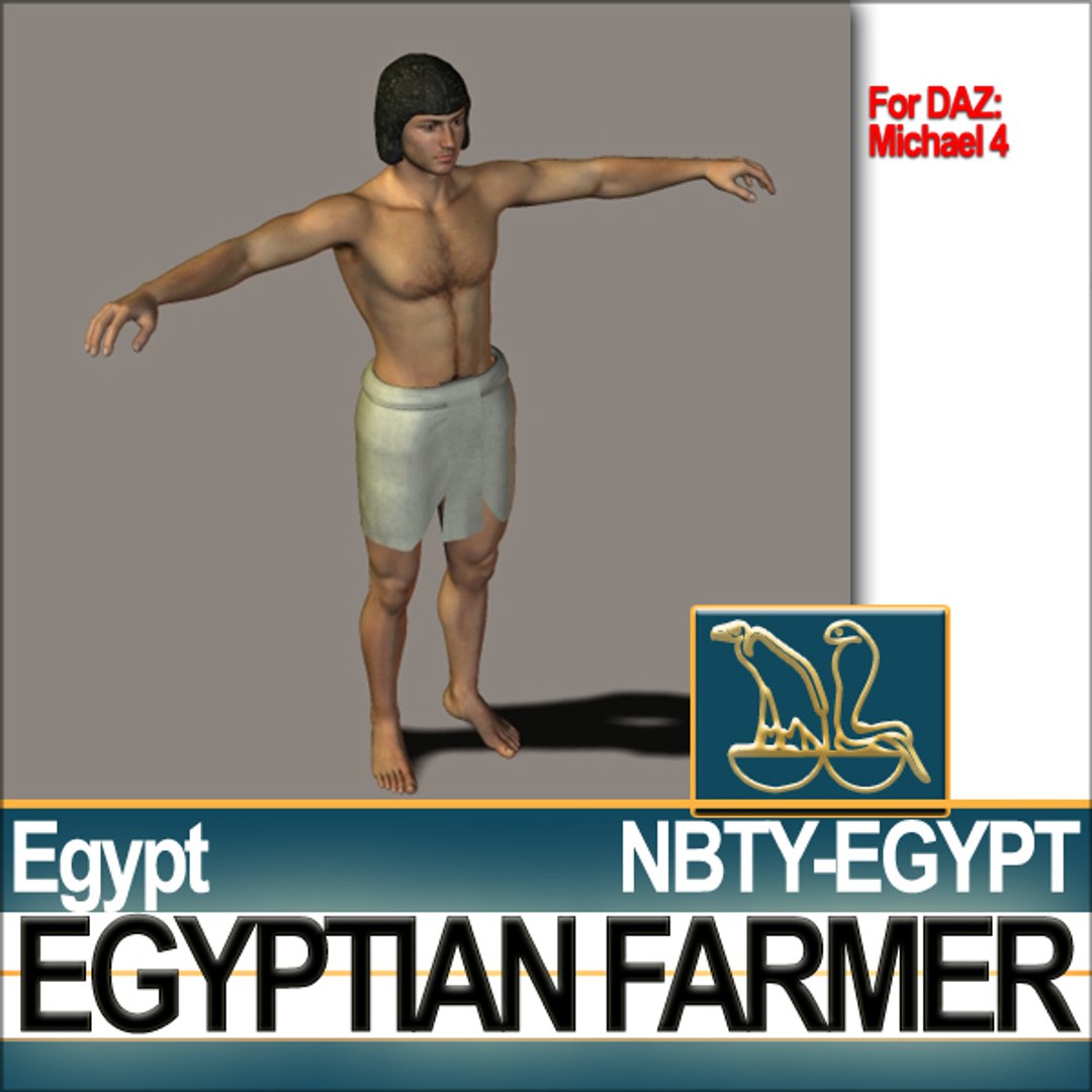 Props Set Daz Egyptian 3d Model