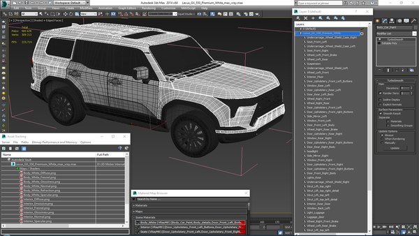 modelo 3d Lexus GX 550 Premium Blanco - TurboSquid 2141120