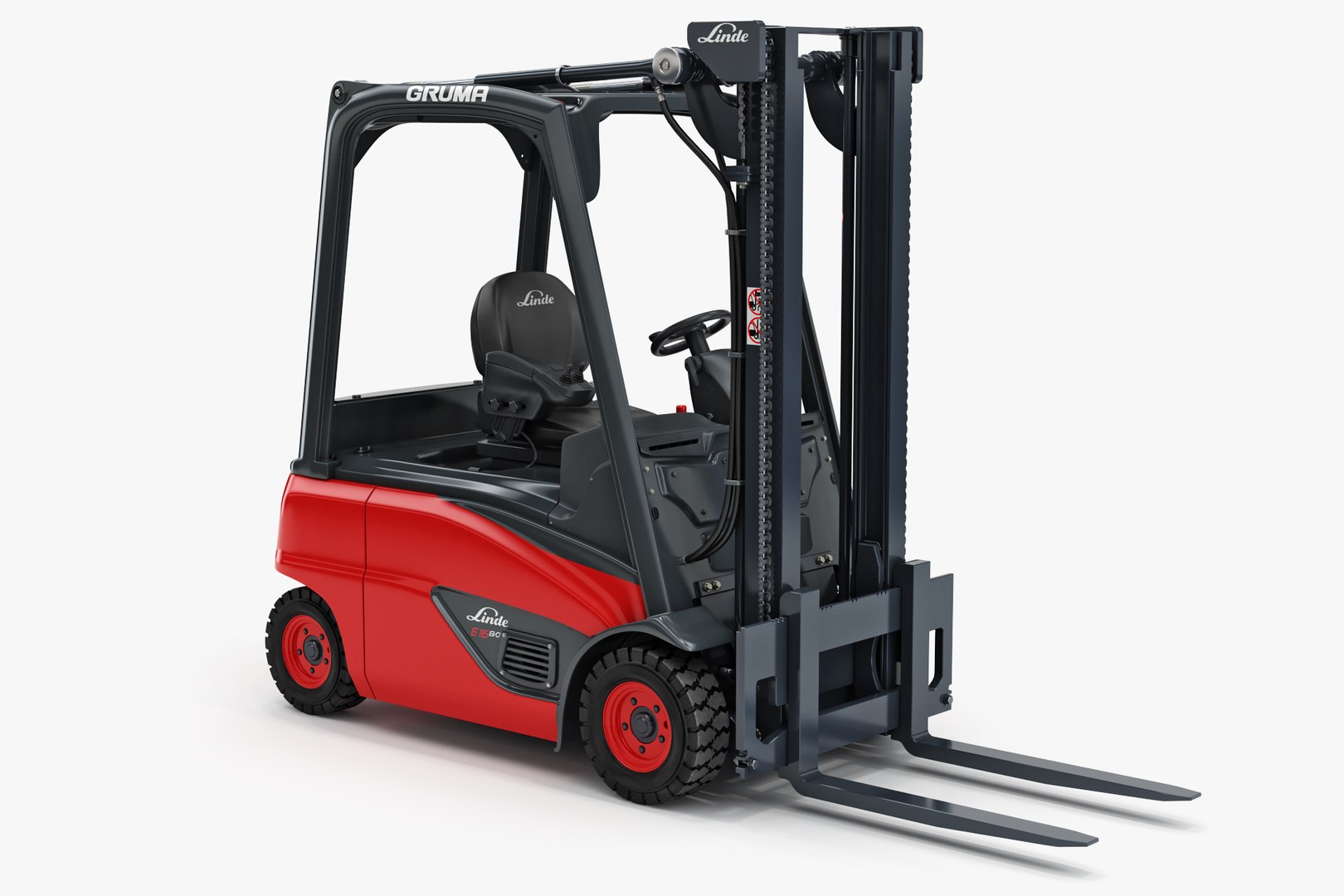 Forklift Linde E16 Rig Model - TurboSquid 2229328