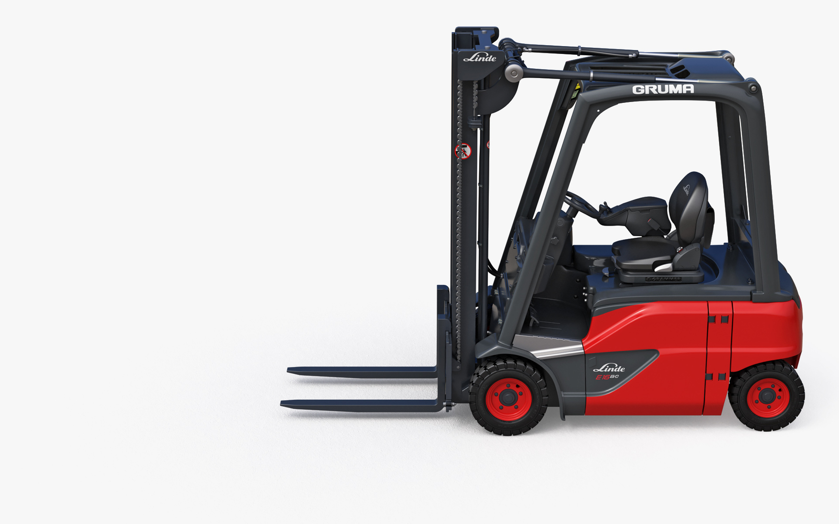 Forklift Linde E16 Rig Model - TurboSquid 2229328