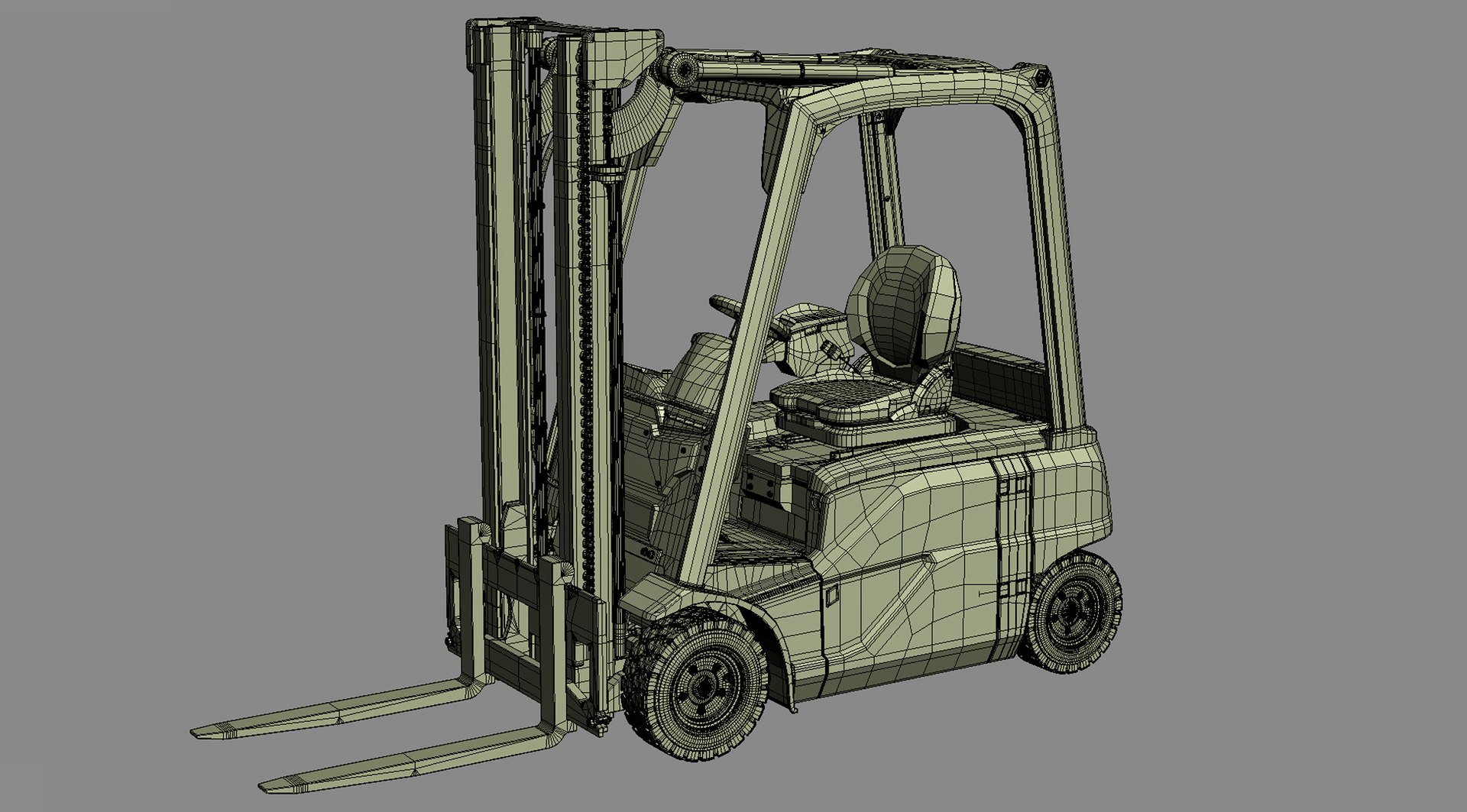 Forklift Linde E16 Rig Model - TurboSquid 2229328