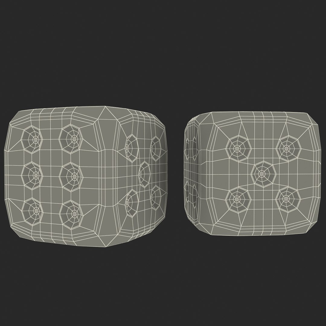3d Dice 3 Model