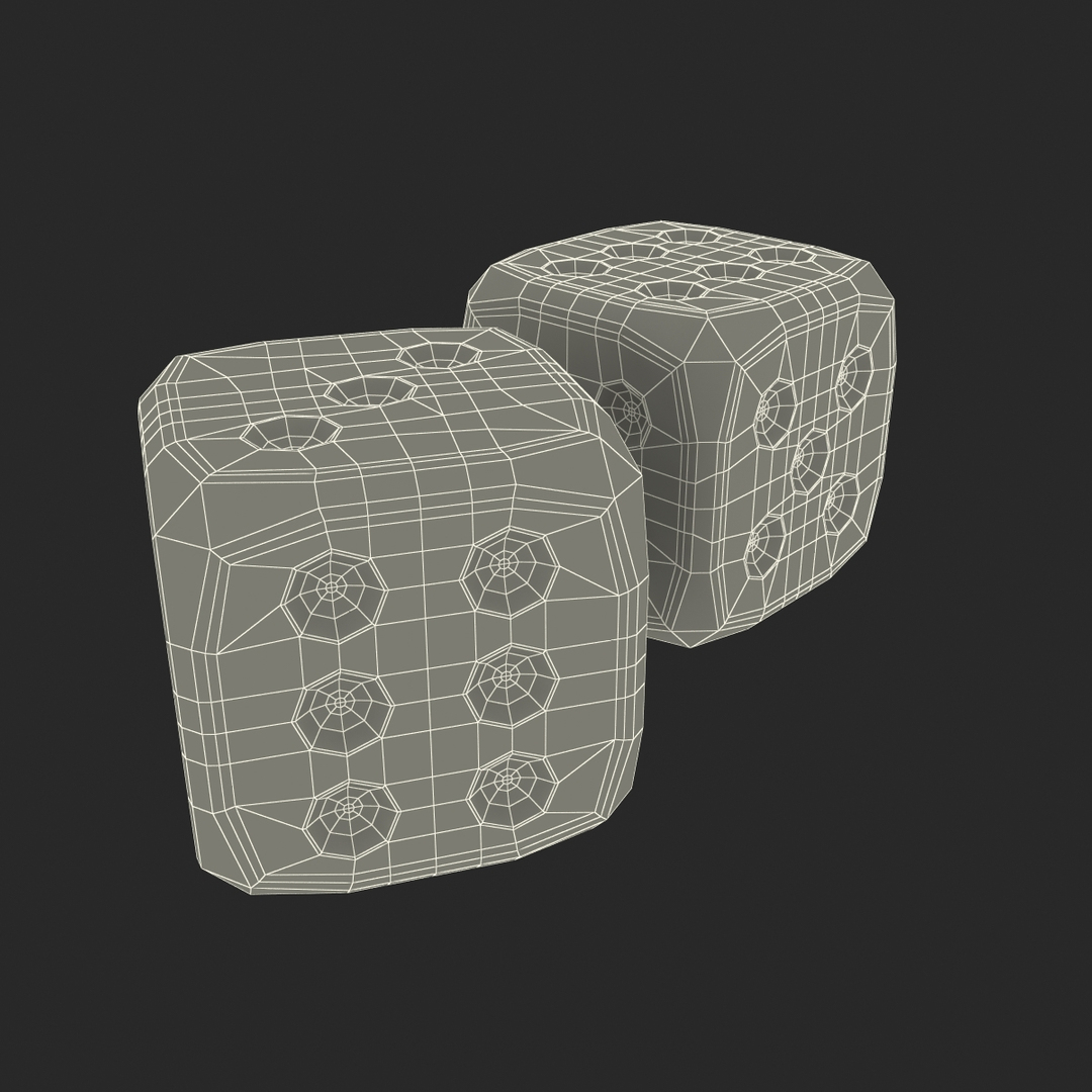 3d Dice 3 Model