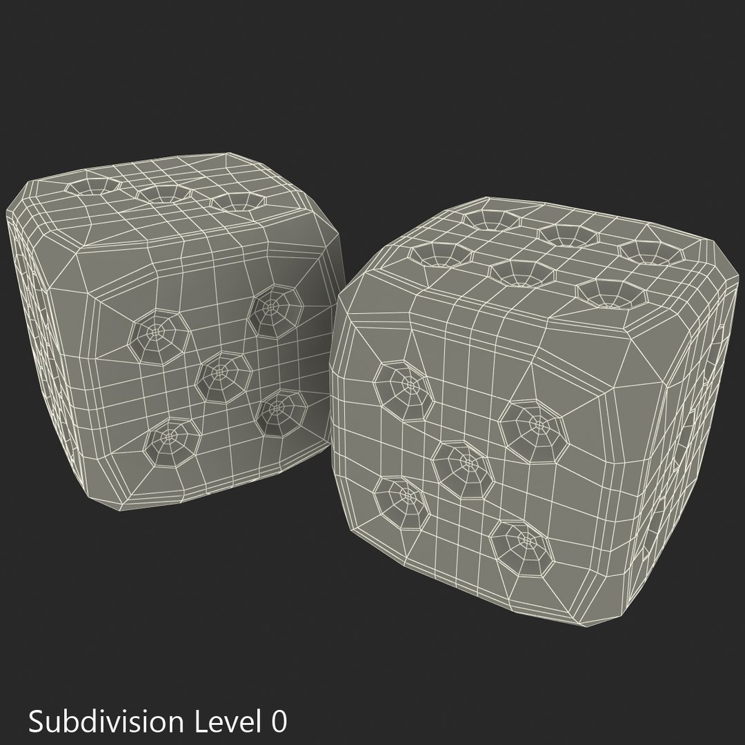 3d Dice 3 Model