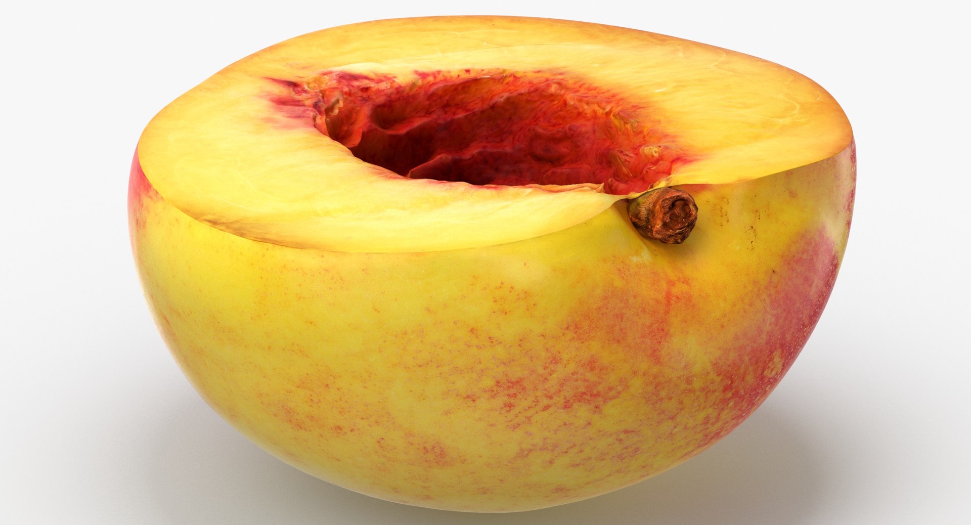 Nectarine 05 Cut Half 3D - TurboSquid 1505128