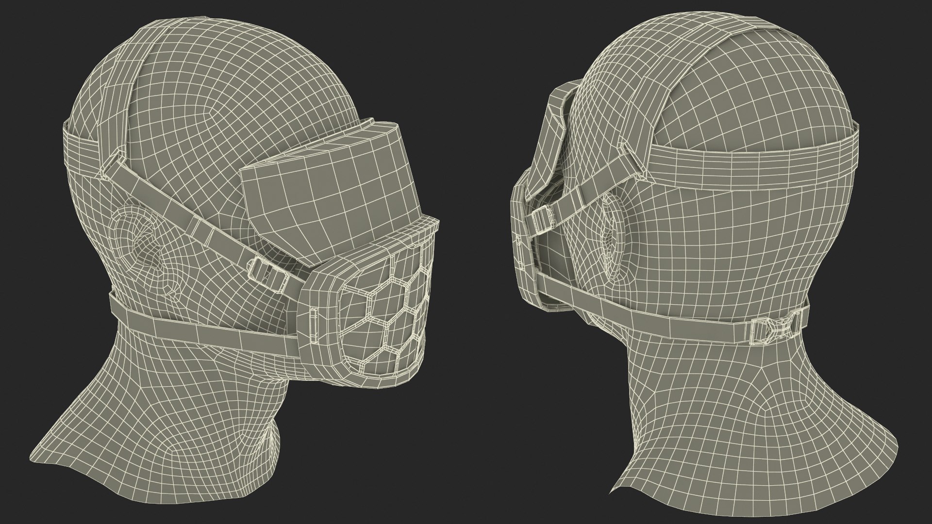 3D Respirator With Visor ForgedAir White Model - TurboSquid 2161848
