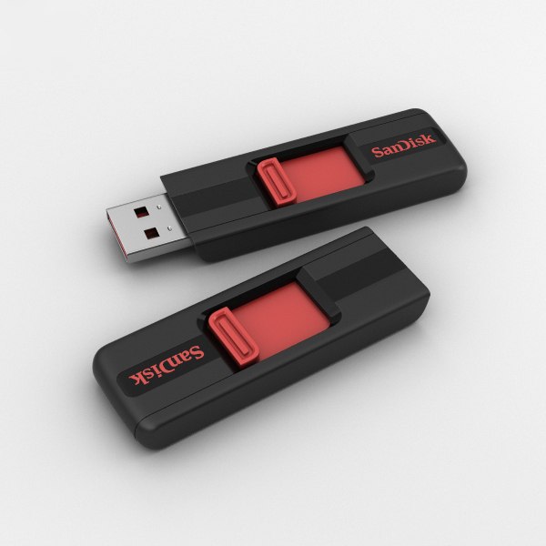 modelo 3d Memoria USB Sandisk - TurboSquid 1369904