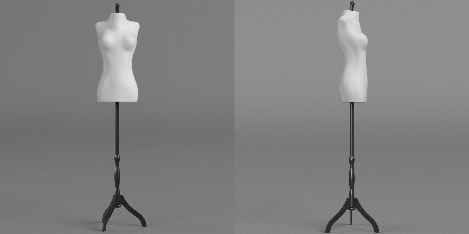 3D Female Mannequin Stand Model - TurboSquid 1392668