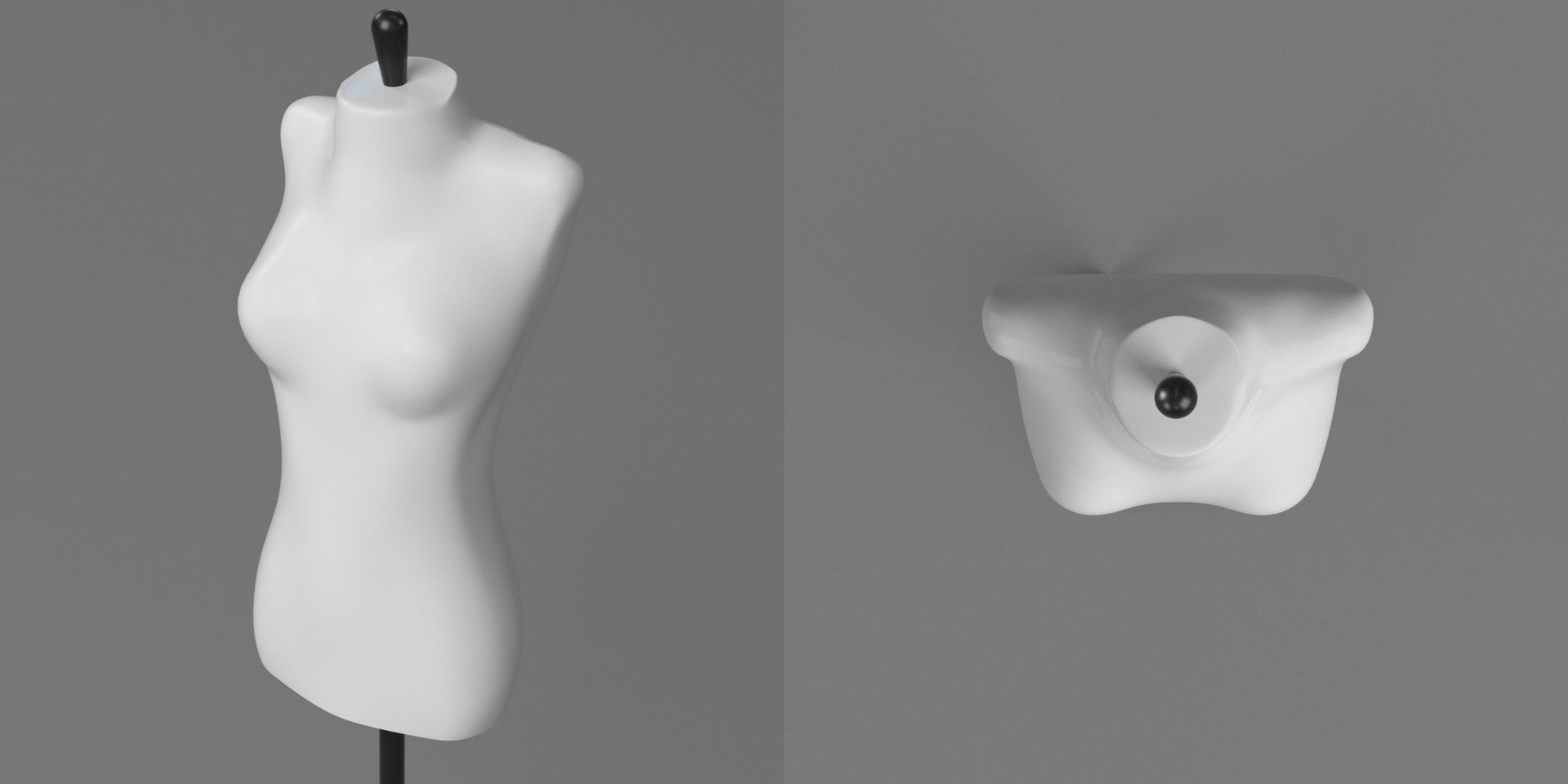 3D Female Mannequin Stand Model - TurboSquid 1392668
