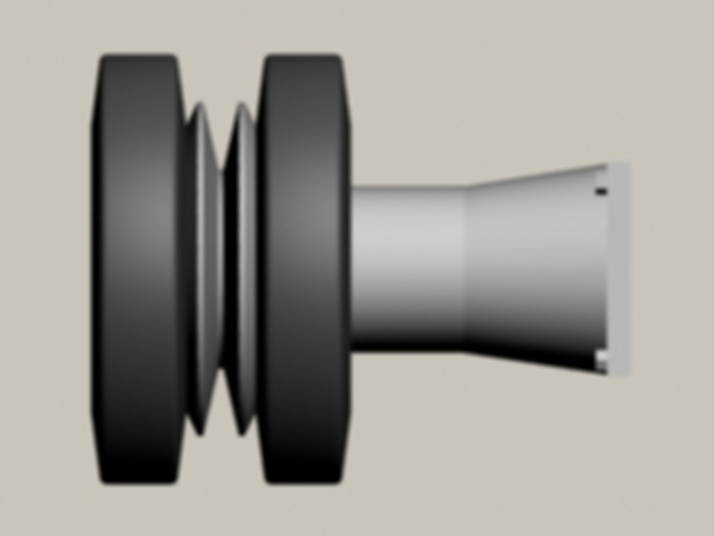 3d support wheel model