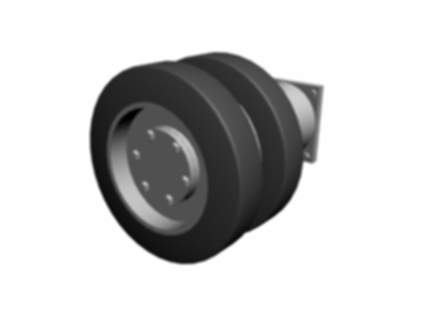 3d support wheel model