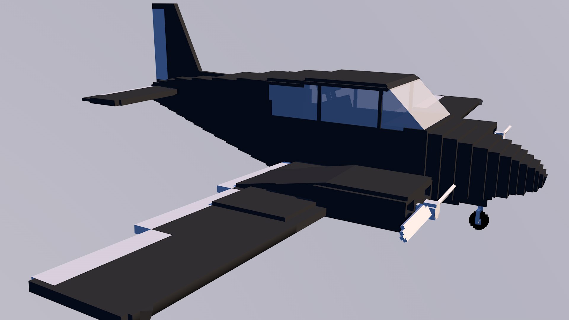 3D Minecraft Plane Model - TurboSquid 1389916