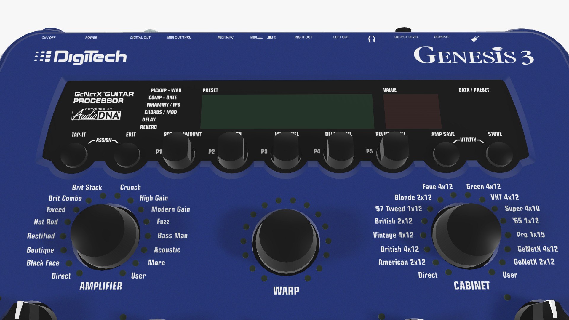 3D Model Digitech Genesis 3 Guitar Effects Processor - TurboSquid 2260093