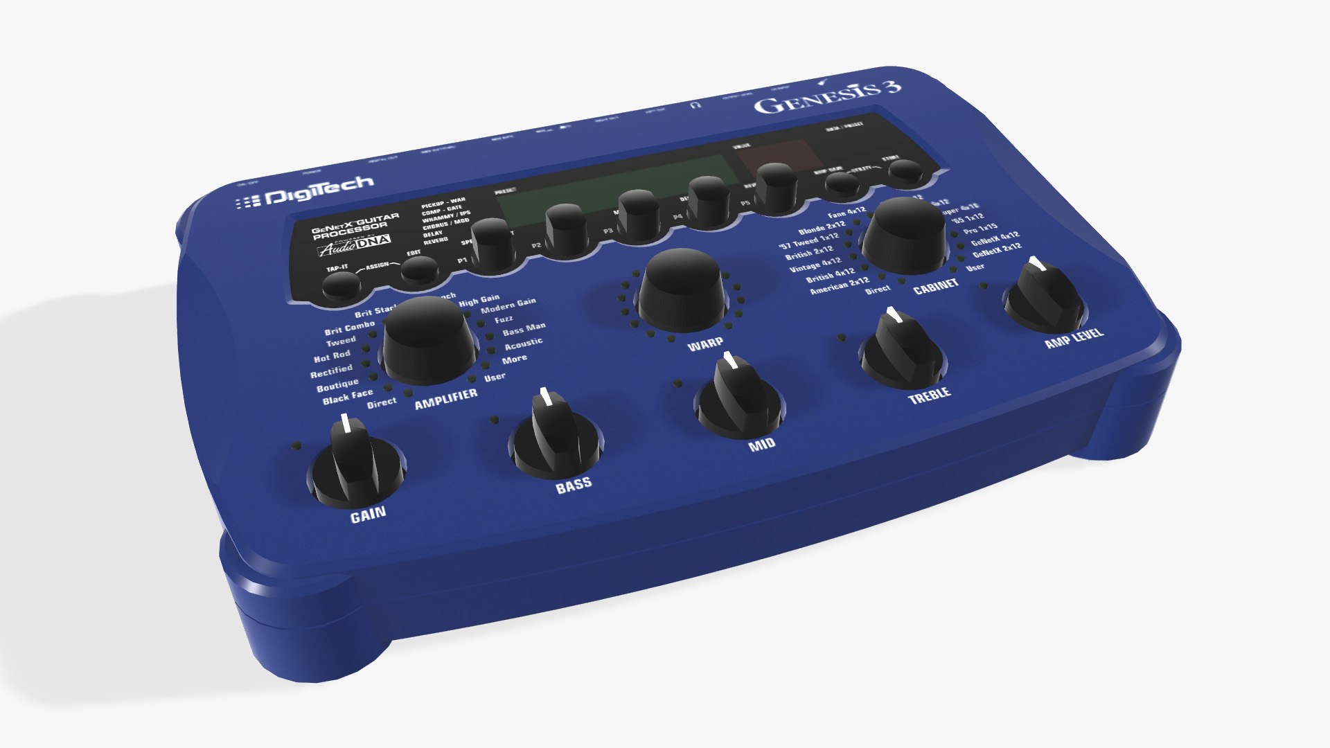 3D Model Digitech Genesis 3 Guitar Effects Processor - TurboSquid 2260093