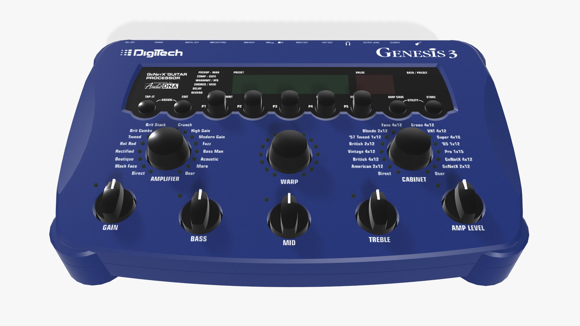 3D Model Digitech Genesis 3 Guitar Effects Processor - TurboSquid 2260093